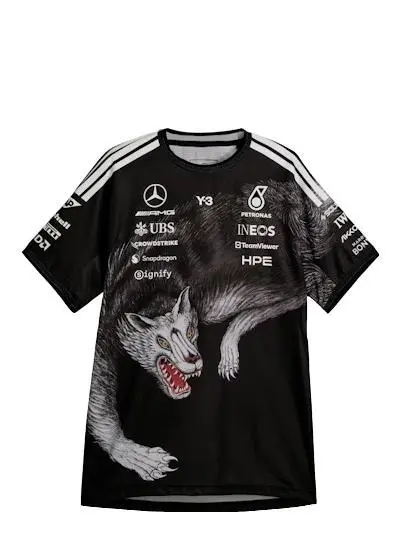 Adidas X Y3 Mercedes Amg Petronas Formula 1 Team Driver Jersey - Black