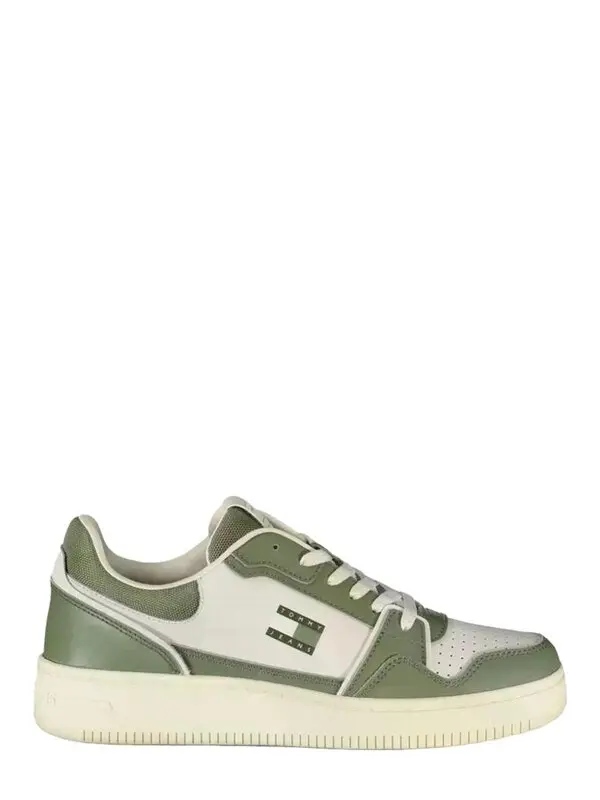 Tommy Hilfiger Panelled Perforated Sneakers - Green