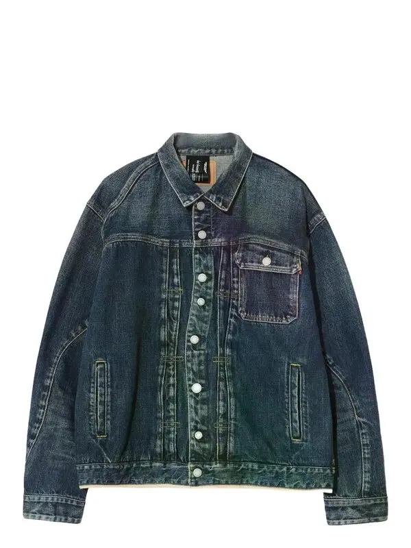 Undercover Buttoned Blouson Jacket - Blue