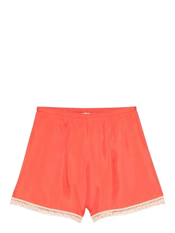 FORTE_FORTE Twill Shorts - Red