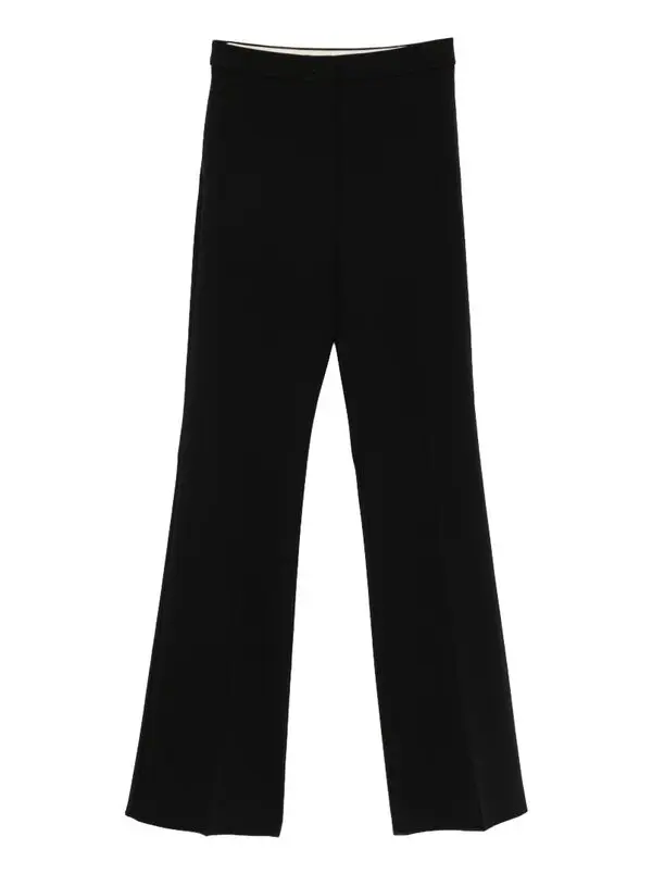 Max Mara Flared Leg Trousers - Black