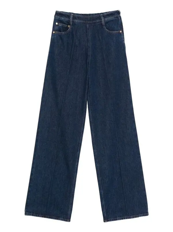 FORTE_FORTE High-waisted Denim Jeans - Blue
