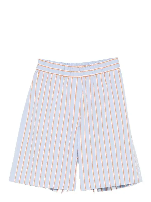 Dries Van Noten Pomy Striped Bermuda Shorts - Sky Blue