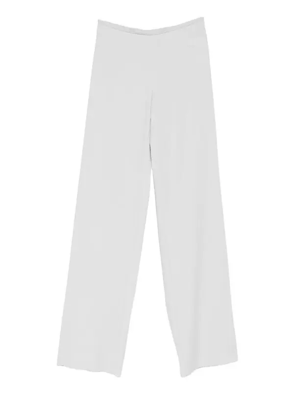 Emporio Armani Cady Straight-leg Trousers - Grey
