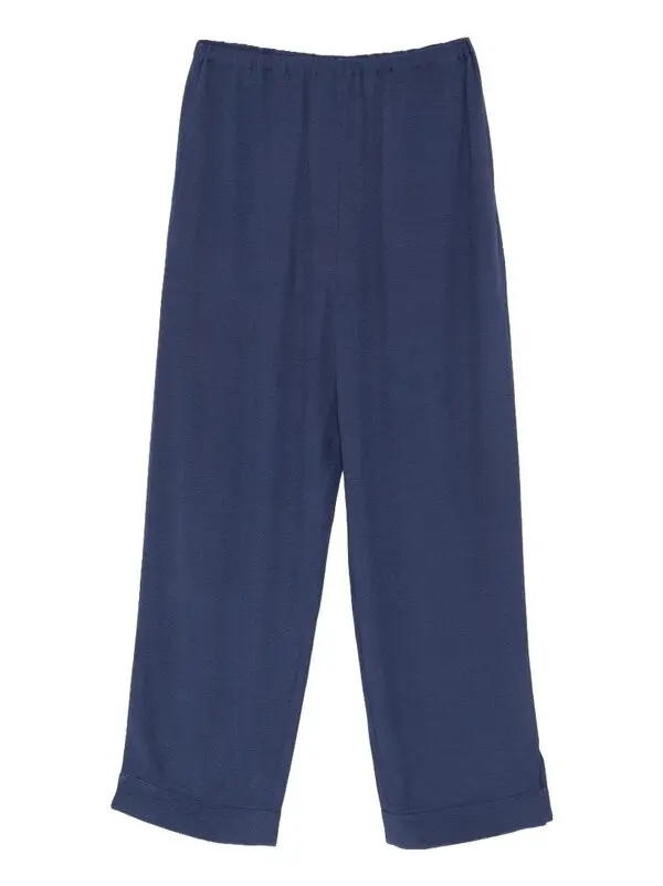 Emporio Armani Wide-leg Trousers - Blue