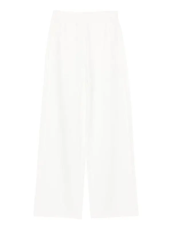 Emporio Armani Cotton Trousers - White