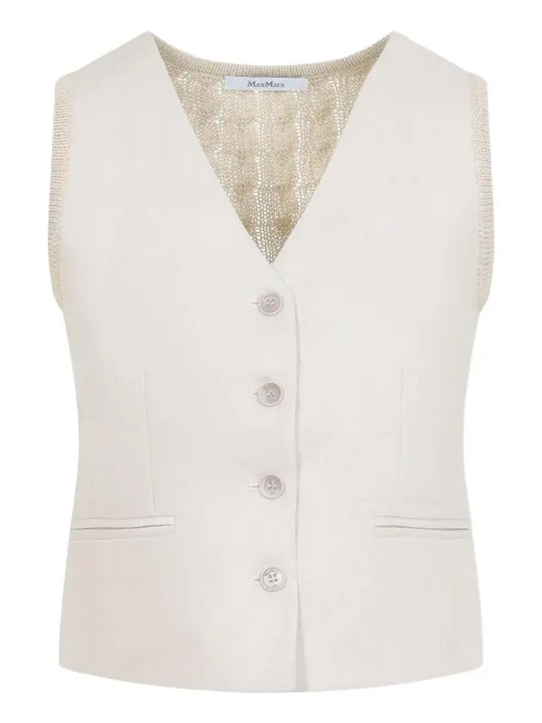 Max Mara Linen Vest - Beige