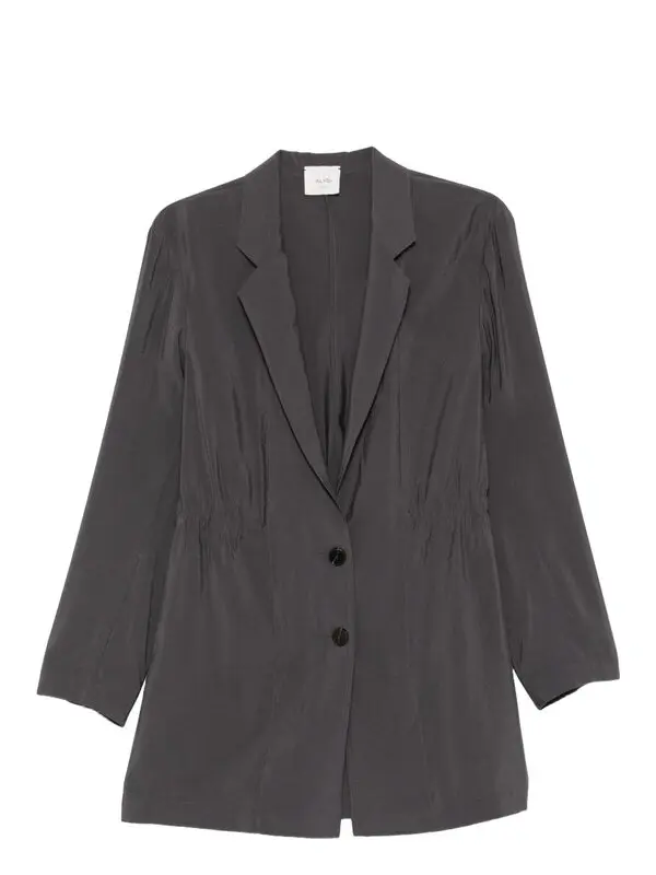 ALYSI Single-breasted Blazer Jacket - Grey