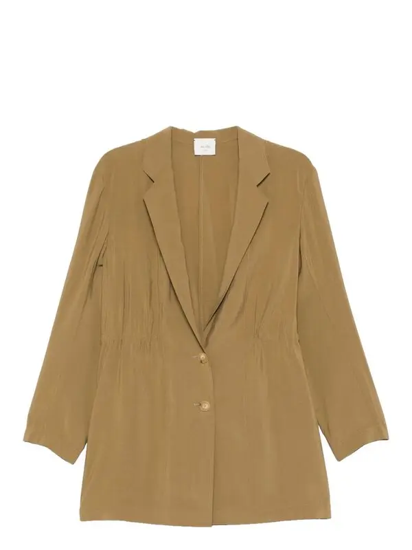 ALYSI Single-breasted Blazer Jacket - Green