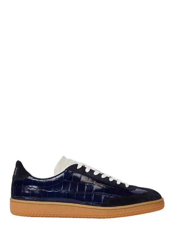 Paul Smith Como Croc-embossed Trainers - Blue