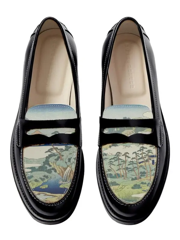 DUKE + DEXTER Wilde Sacred Spring Penny Loafer - Black