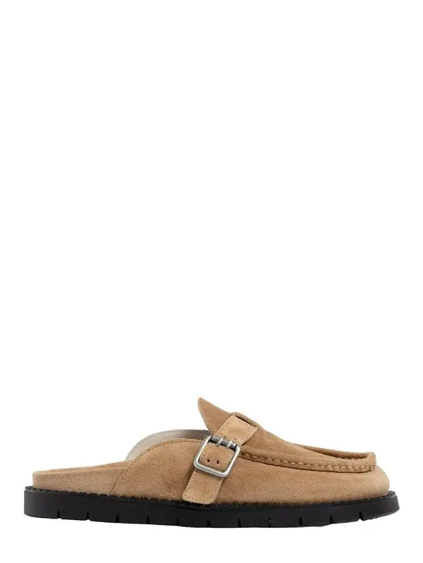 DUKE + DEXTER Winston Suede Mules - Mocha