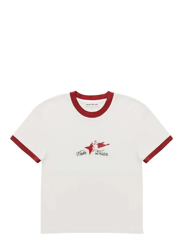 DUKE + DEXTER Vintage Baby Tee - Ringer