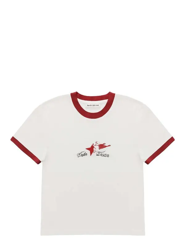 DUKE + DEXTER Vintage Baby Tee - Ringer