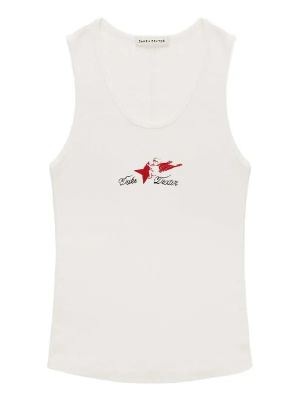 DUKE + DEXTER Logo Ribbed Vest - Cherub