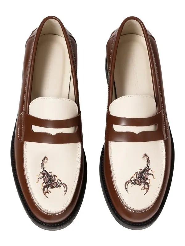 DUKE + DEXTER Wilde Chestnut Penny Loafer - Scorpion