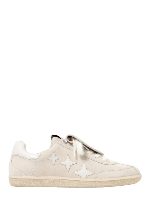 DUKE + DEXTER Plus Duke Off-white Lace-up Sneakers - Suede