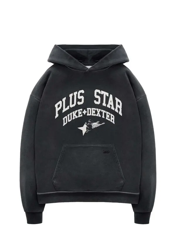 DUKE + DEXTER Plus Washed Hoodie - Grey