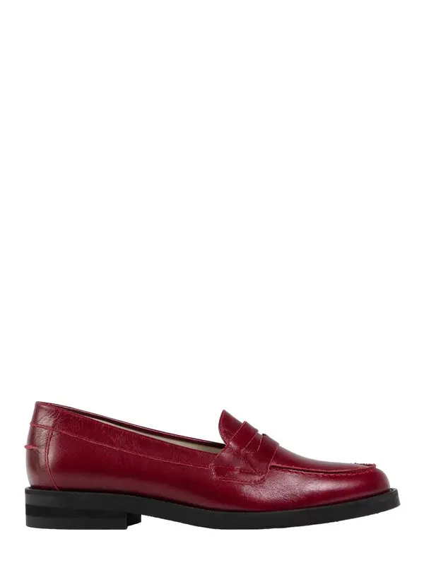 DUKE + DEXTER Wilde Creased Penny Loafer - Red Creased