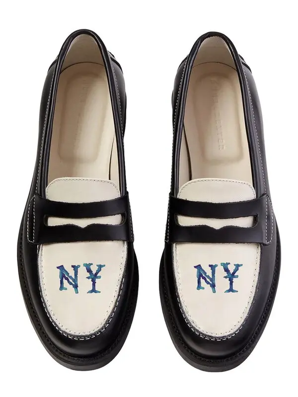 DUKE + DEXTER Wilde Ny Penny Loafer - Ny Black + White