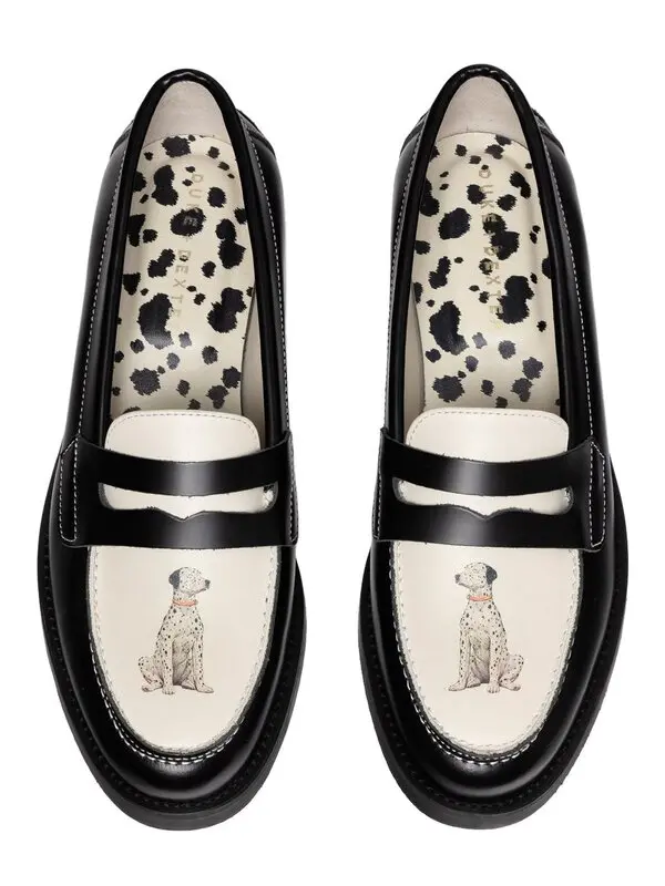 DUKE + DEXTER Wilde Penny Loafer - Dalmatian