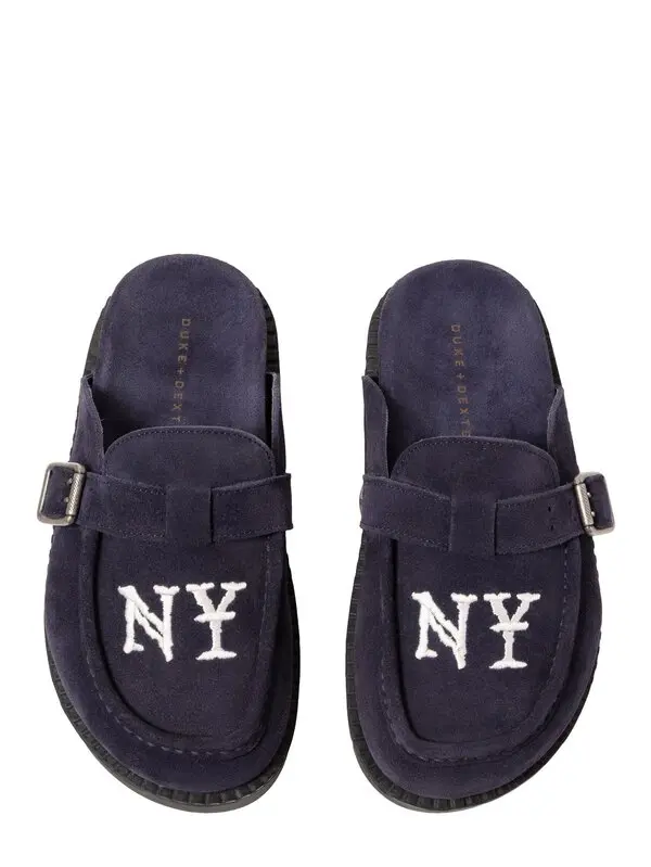 DUKE + DEXTER Winston Suede Mule - Ny Navy
