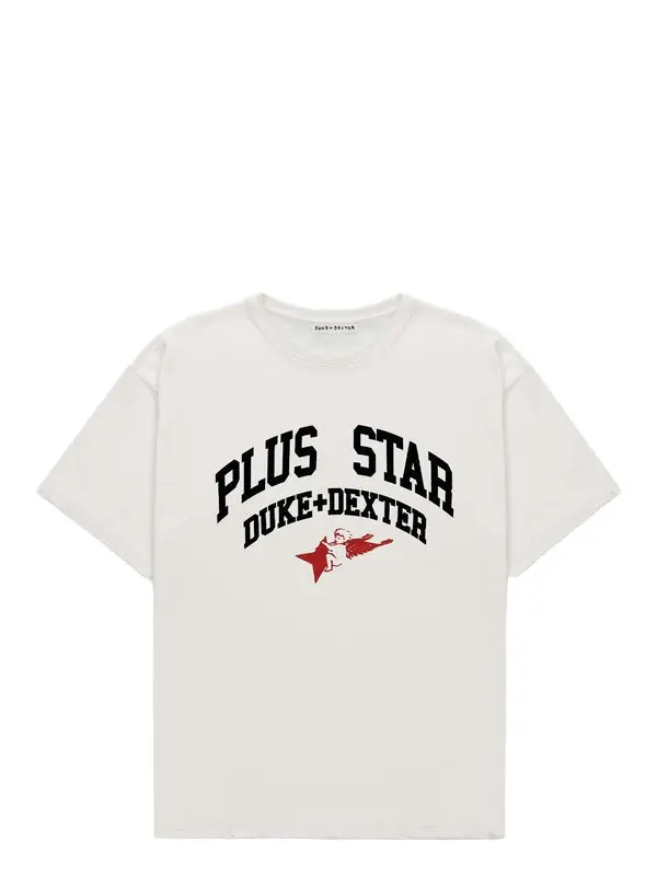DUKE + DEXTER Relaxed Fit T-shirt - Vintage White