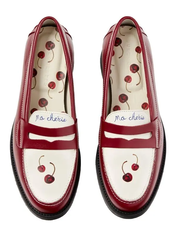 DUKE + DEXTER Wilde Penny Loafer - Cherry Red