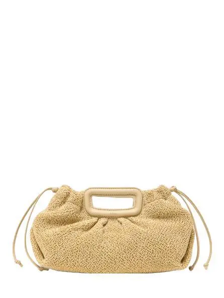 Maje Mipli Bouclé Effect Clutch - Red