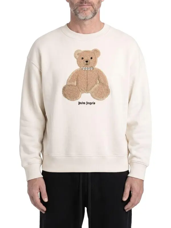 Palm Angels Teddy Bear Sweatshirt - White