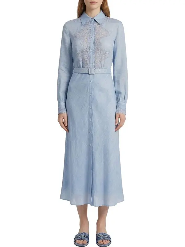 ERMANNO FIRENZE Shirt Dress - Blue