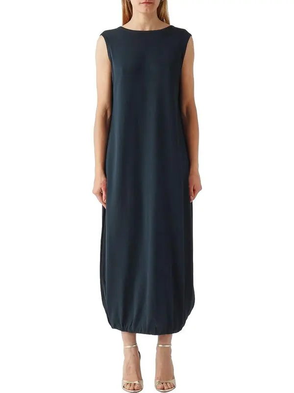 Liviana Conti Sleeveless V-neck Maxi Dress - Black