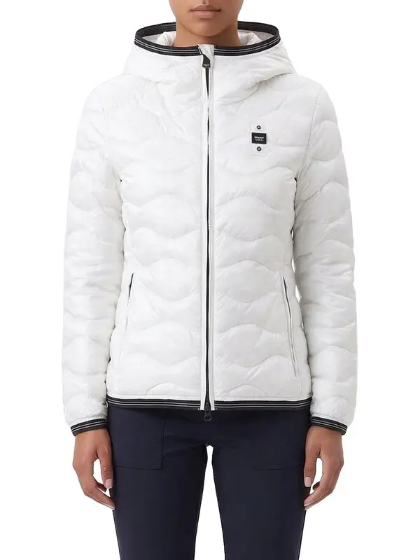 BLAUER. Padded Jacket With Hood - White