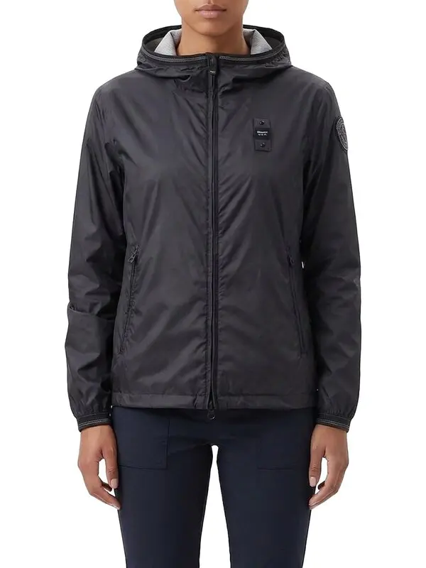 BLAUER. Hooded Zip-up Jacket - Black