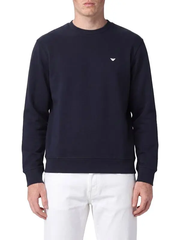 Emporio Armani Sweatshirt With Logo - Blue