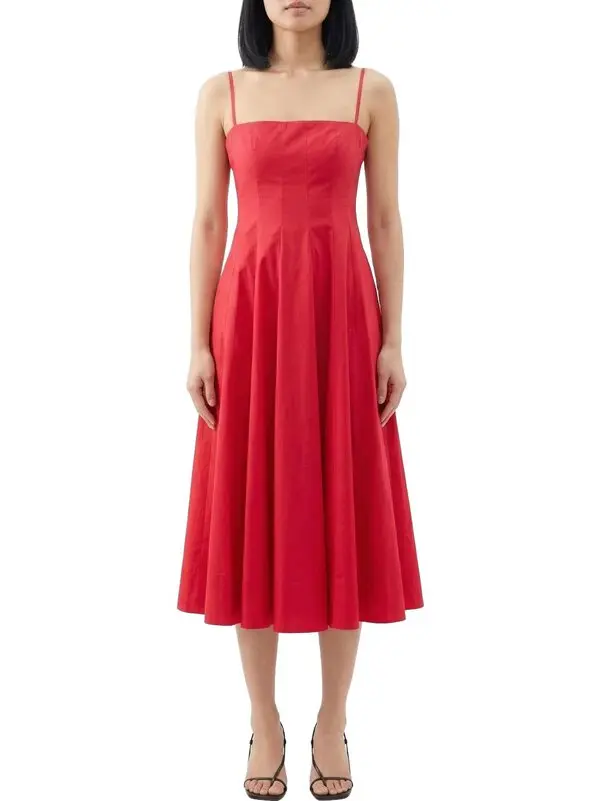 Staud Dress - Cherry