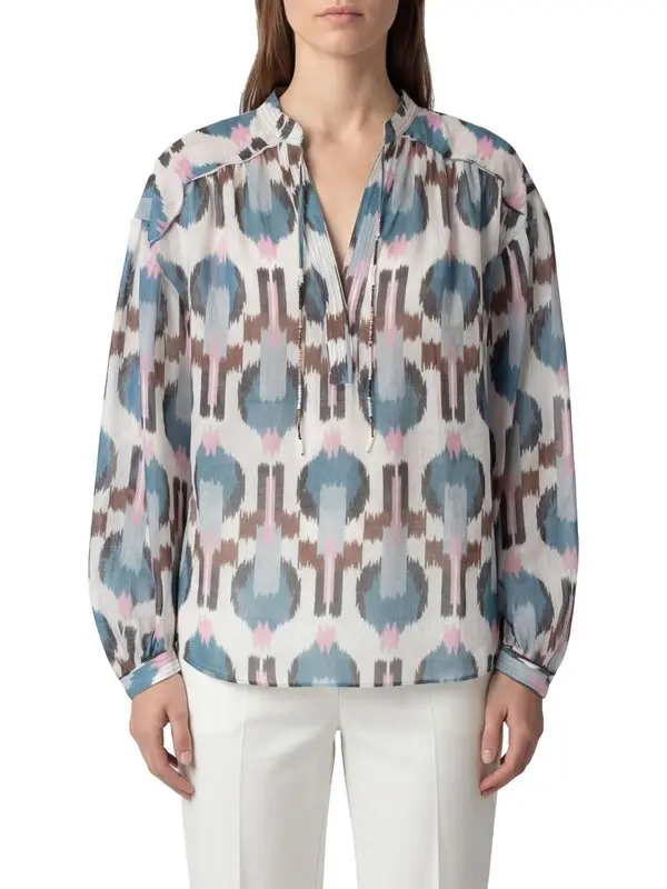 BAZAR DELUXE Printed Blouse - Multicolor