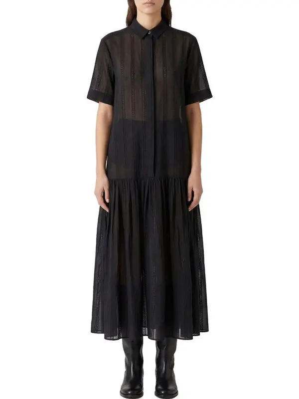SEMICOUTURE Shirt Dress - Black