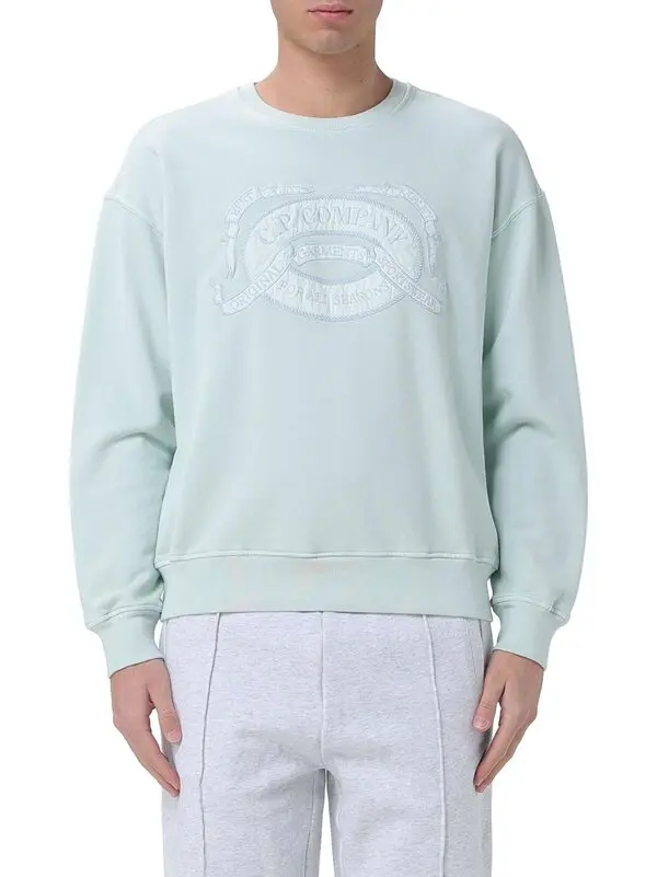 C.P. COMPANY Crewneck Sweatshirt With Logo - Blue