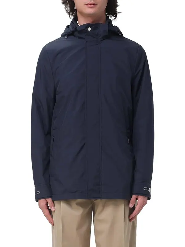 MOORER Short Parka - Blue