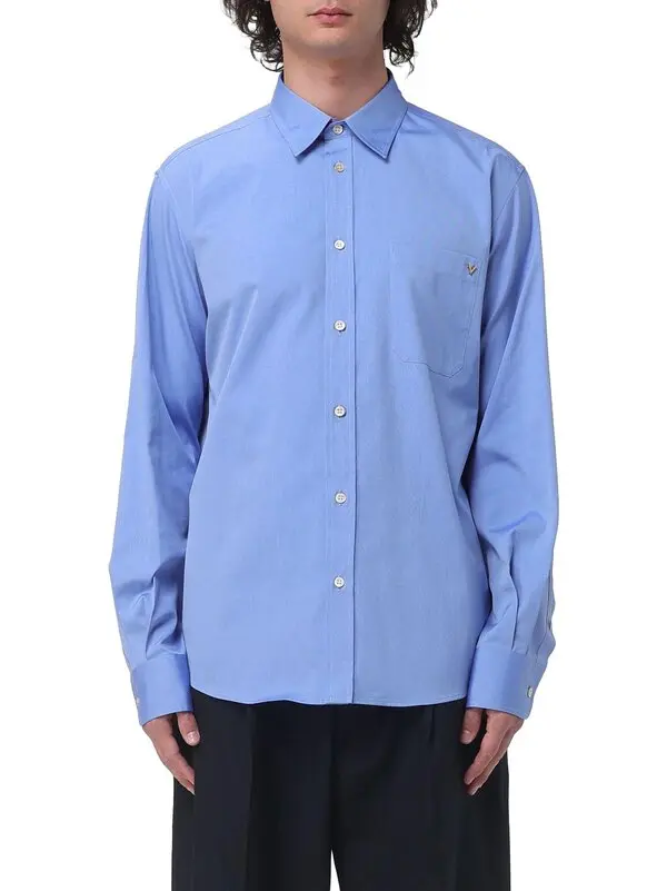 Valentino Garavani Basic Cotton Poplin Shirt - Grey
