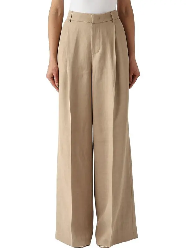 FAY Wide Leg Trousers - Brown