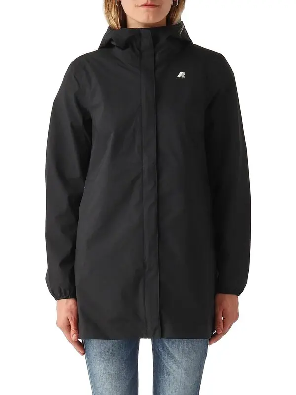 K-WAY Hooded Jacket - Black