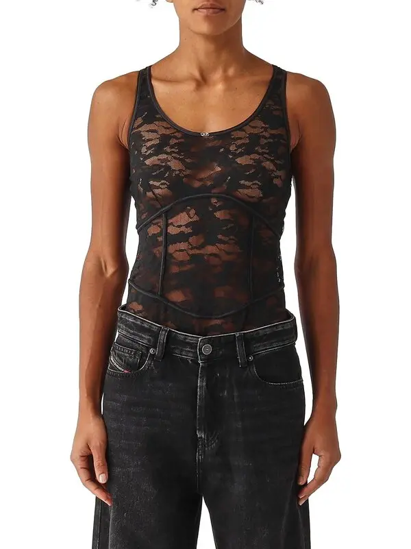 DIESEL® Lace Bodysuit - Black