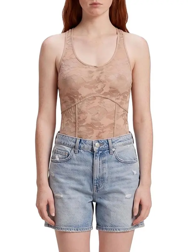 DIESEL® Lace Bodysuit - Nude