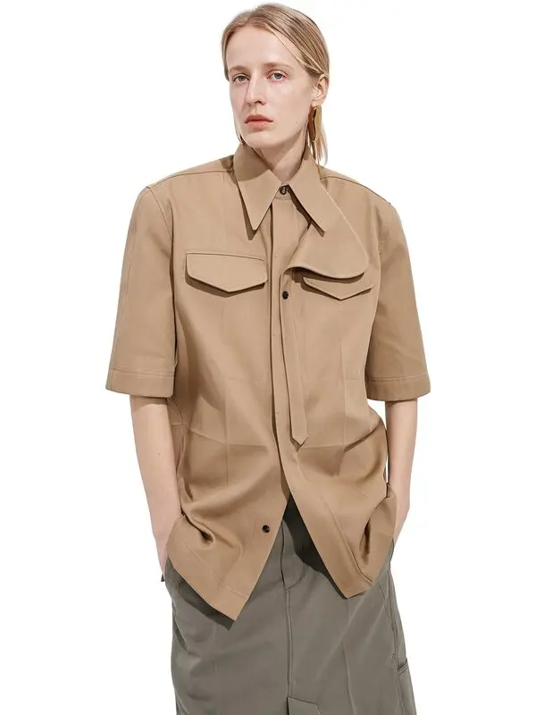 Bottega Veneta Cotton Twill Shirt - Prairie