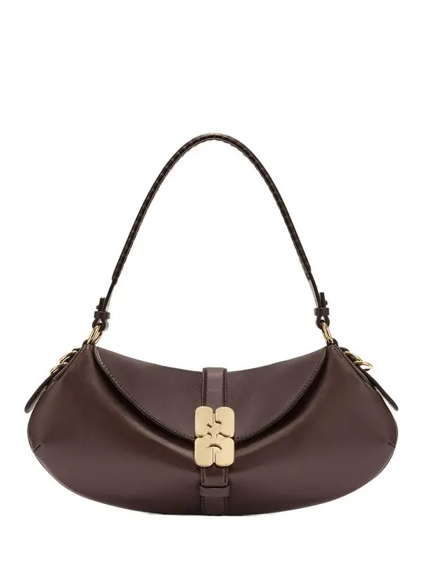 GANNI B-kat Shoulder Bag - Brown
