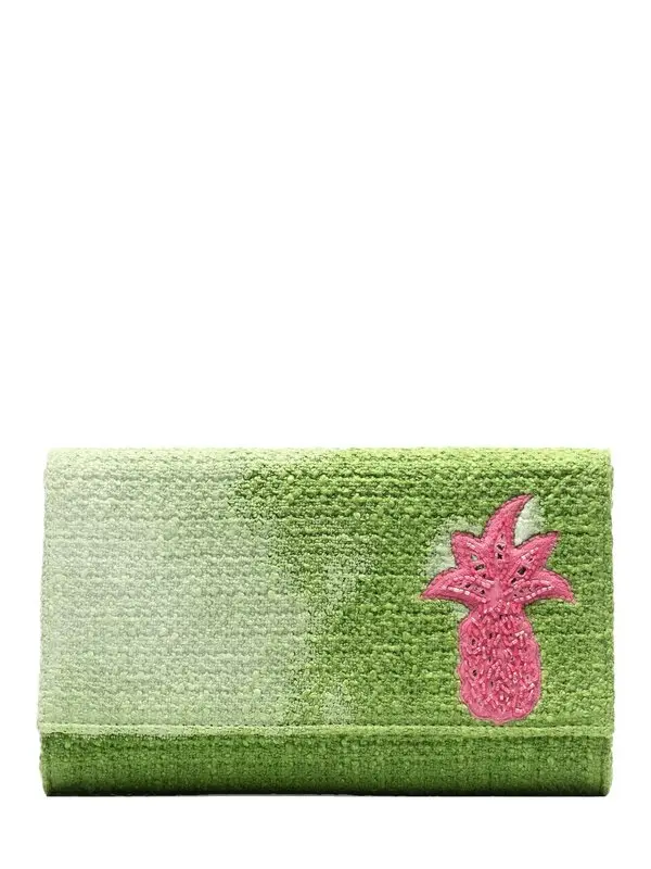 FRANCES VALENTINE Pineapple Clutch - Treetop/pink