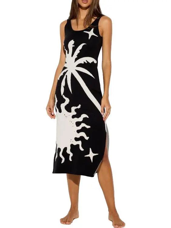 Spiritual Gangster Yasmin Sundrift Jacquard Dress - Black