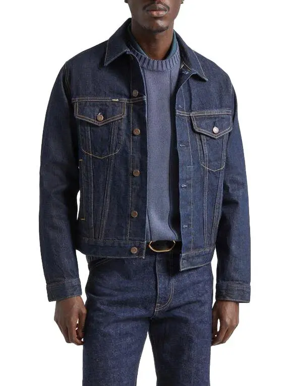 NOAH Redford Selvedge Denim Jacket - Indigo